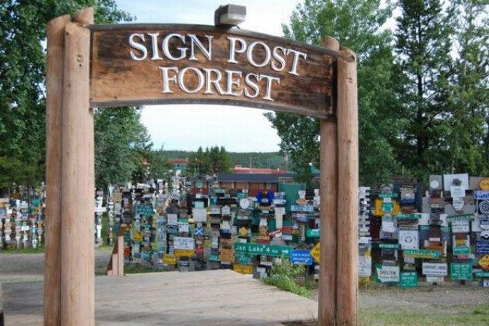 Sign Post Forest of Watson Lake, Alaska | Amusing Planet